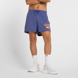 New Balance Shorts 'Heritage' Herren Gr&ouml;&szlig;e 38 indigo / orange