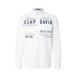 CAMP DAVID Button Up Shirt male White size XL