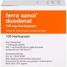 Ferro Sanol duodenal Hartkaps.m.msr.&uuml;berz.Pell. 100 St