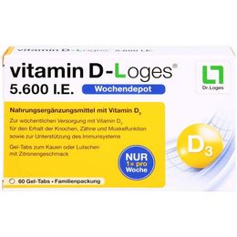 Dr. Loges + Co. GmbH Vitamin D-LOGES 5.600 I.E. Wo.Depot Kautabl.Fam.Pa 60 St