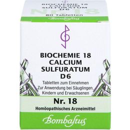 Bombastus Biochemie 18 Calcium sulfuratum D 6 Tabletten 80 St
