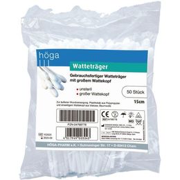 Wattetr&auml;ger 15 cm m.gro&szlig;en Wattekopf 50 St