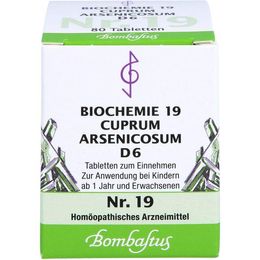 Bombastus Biochemie 19 Cuprum arsenicosum D 6 Tabletten 80 St