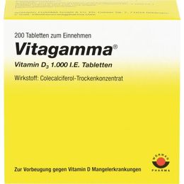 W&Ouml;RWAG PHARMA Vitagamma Vitamin D3 1.000 I.E. Tabletten 200 St