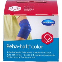1001 Artikel Medical PEHA-HAFT Color Fixierbinde 4 cmx4 m blau 1 St