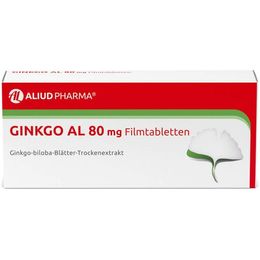 ALIUD Ginkgo Al 80 mg Filmtabletten bei altersbedingten Ged&auml;chtniseinbu&szlig;en mit leichter Demenz 60 St