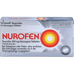 Reckitt Benckiser Deutschland GmbH Nurofen Ibuprofen 400 mg &uuml;berzogene Tabletten 24 St