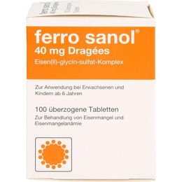 Ferro Sanol &uuml;berzogene Tabletten 100 St
