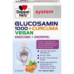 Queisser Doppelherz Glucosamin 1000+Curcuma vegan syst.Kps. 60 St