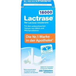 Lactrase 18.000 Fcc Tabletten teilbar Nachf&uuml;llp. 200 St