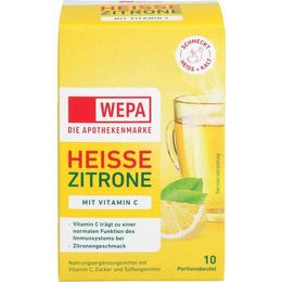WEPA hei&szlig;e Zitrone+Vitamin C Pulver 10 St