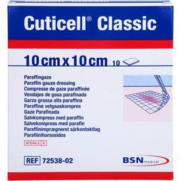 EurimPharm Arzneimittel Cuticell Classic Wundgaze 10x10 cm 10 St