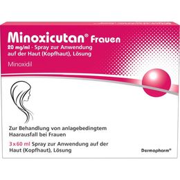 Minoxicutan Frauen 20 mg/ml Spray 3X60 ml