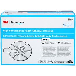 Fresenius Tegaderm Foam Adhesive Fk 6,9x7,6 cm oval 90614 10 St