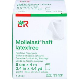 Lohmann & Rauscher Mollelast haft Binden latexfrei 6 cmx4 m wei&szlig; 1 St