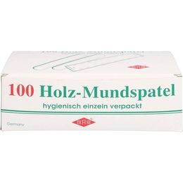 B&uuml;ttner-Frank Mundspatel Holz einzeln verpackt 100 St