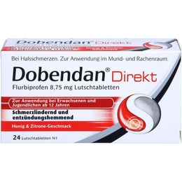 Reckitt Benckiser Deutschland GmbH Dobendan Direkt Flurbiprofen 8,75 mg Lutschtabl. 24 St