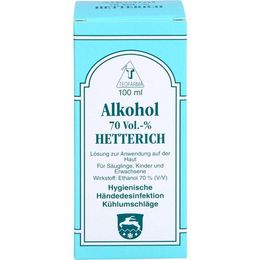 Alkohol 70% V/V Hetterich 100 ml