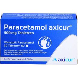 Paracetamol axicur 500 mg Tabletten 20 St