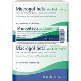 betapharm Macrogol beta plus Elektrolyte Plv.z.H.e.L.z.Einn. 100 St