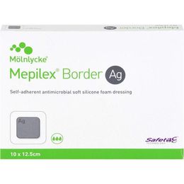 ACA M&uuml;ller Mepilex Border Ag Schaumverb.10x12,5 cm steril 5 St