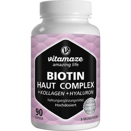 Vitamaze GmbH Biotin Haut Komplex hochdosiert+Kollagen Kapseln 90 St