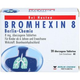 Bromhexin 8 Berlin Chemie &uuml;berzogene Tabletten 20 St