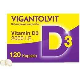 Wick Vitamin D3 Vigantolvit 2000 I.E. Vitamin D3 Weichkapseln 120 St