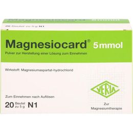 Verla-Pharm Arzneimittel GmbH & Co. KG Magnesiocard 5 mmol Plv.z.Her.e.Lsg.z.Einnehmen 20 St