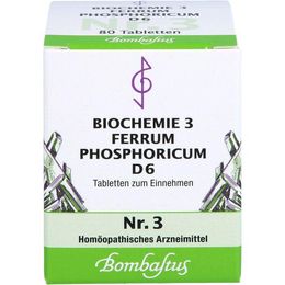 Bombastus Biochemie 3 Ferrum phosphoricum D 6 Tabletten 80 St