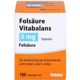Fols&auml;ure Vitabalans 5 mg Tabletten 100 St