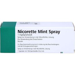 EurimPharm Arzneimittel Nicorette Mint Spray 1 mg/Spr&uuml;hsto&szlig; 1 St