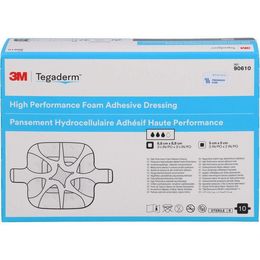 Fresenius Tegaderm Foam Adhesive Fk 8,8x8,8 cm 90610 10 St