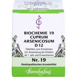 Bombastus Biochemie 19 Cuprum arsenicosum D 12 Tabletten 80 St