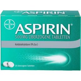 BAYER Aspirin 500 mg &uuml;berzogene Tabletten 20 St