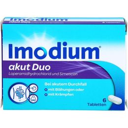 Imodium akut Duo 2 mg/125 mg Tabletten 6 St