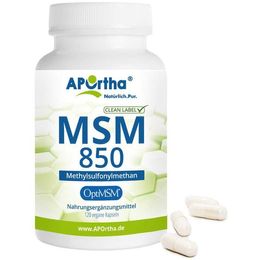 Aportha OptiMSM 850 mg Msm Kapseln 120 St