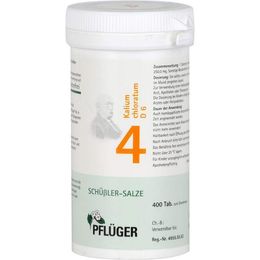 Pfl&uuml;ger&reg; Biochemie Pfl&uuml;ger 4 Kalium chloratum D 6 Tabletten 400 St