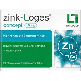 Dr. Loges + Co. GmbH ZINK-LOGES concept 15 mg magensaftres.Tabletten 30 St