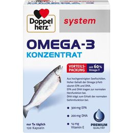 Queisser Doppelherz Omega-3 Konzentrat system Kapseln 120 St