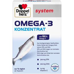 Queisser Doppelherz Omega-3 Konzentrat system Kapseln 30 St