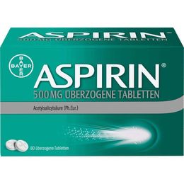 BAYER Aspirin 500 mg &uuml;berzogene Tabletten 80 St