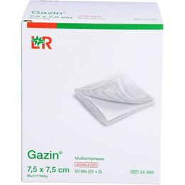 B2B Medical Gazin Mullkomp.7,5x7,5 cm steril 8fach 25X2 St
