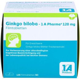 Ginkgo BILOBA-1A Pharma 120 mg Filmtabletten 120 St