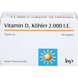 K&ouml;hler Pharma GmbH Vitamin D3 K&ouml;hler 2.000 I.E. Kapseln 60 St