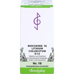 Bombastus Biochemie 16 Lithium chloratum D 12 Tabletten 200 St
