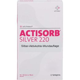 EurimPharm Arzneimittel Actisorb 220 Silver 10,5x19 cm steril Kompressen 10 St