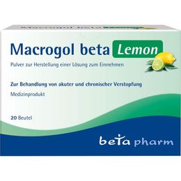 betapharm Macrogol beta Lemon Plv.z.Her.e.Lsg.z.Einnehmen 20 St