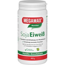 Megamax Soja Eiwei&szlig; Vanille Pulver 400 g