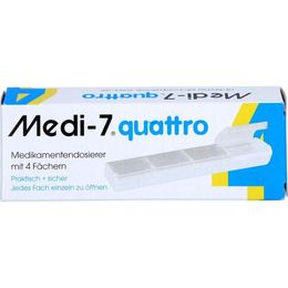 Medi 7 quattro Medikamentendosierer 4-F&auml;cher wei&szlig; 1 St